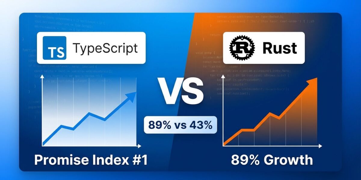 TypeScript Leads Promise Index, Rust Leads Reality: 89% vs 43% | byteiota