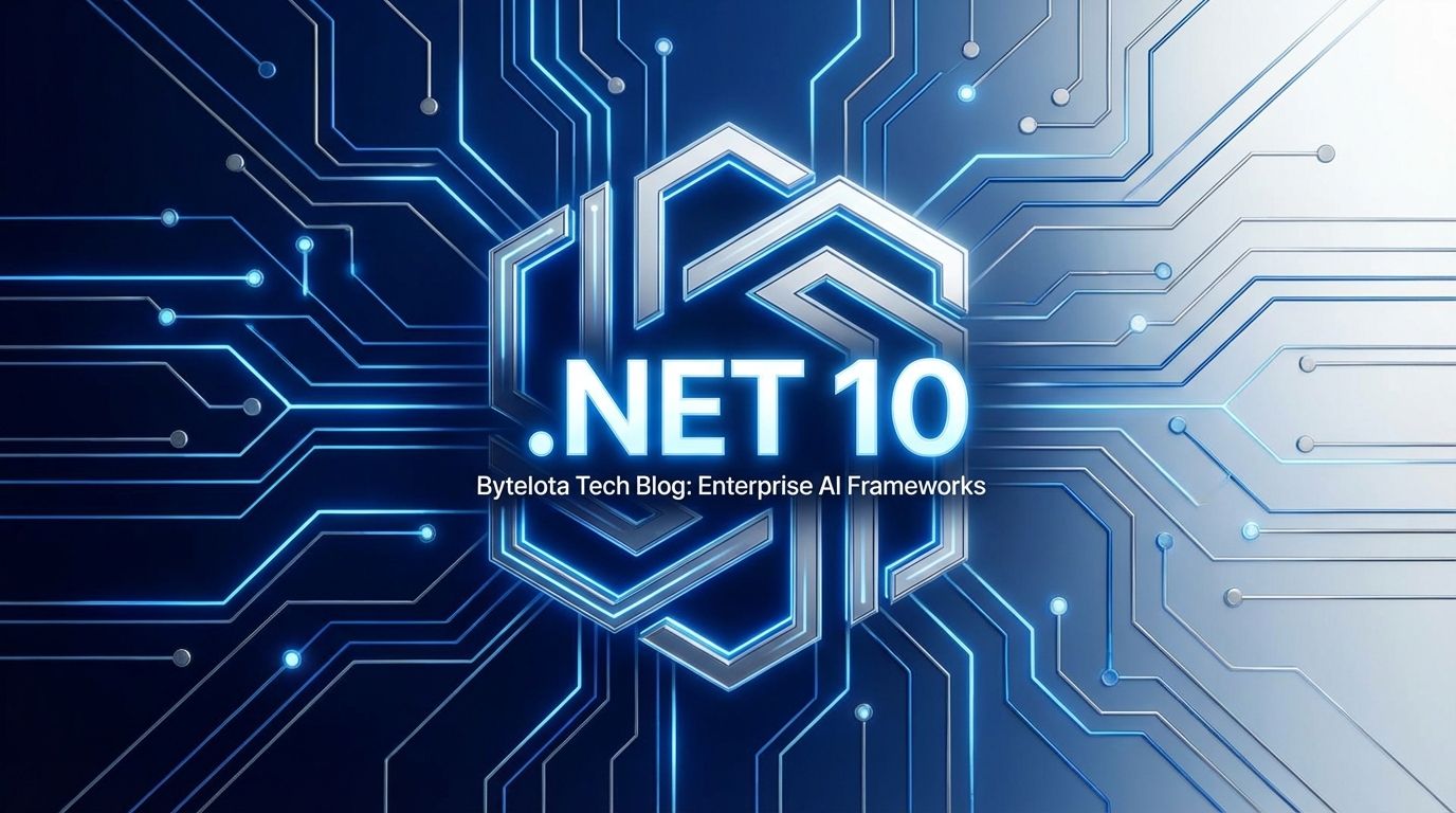 .NET 10 Ships AI Agent Framework: Microsoft’s Enterprise Bet | byteiota