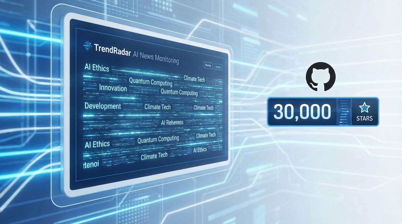 TrendRadar Hits 30K GitHub Stars: Developers Ditch RSS for AI-Powered News Monitoring | byteiota