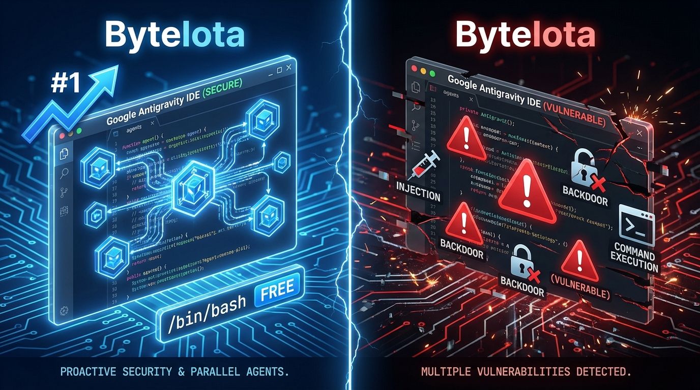 Google Antigravity: Free IDE Tops Despite Security Flaws | byteiota
