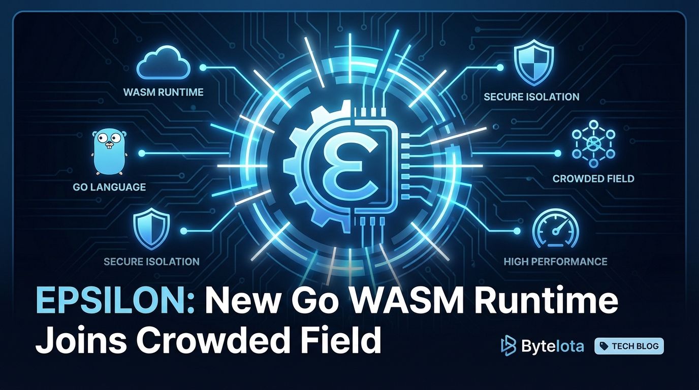Epsilon: New Go WASM Runtime Joins Crowded Field | byteiota