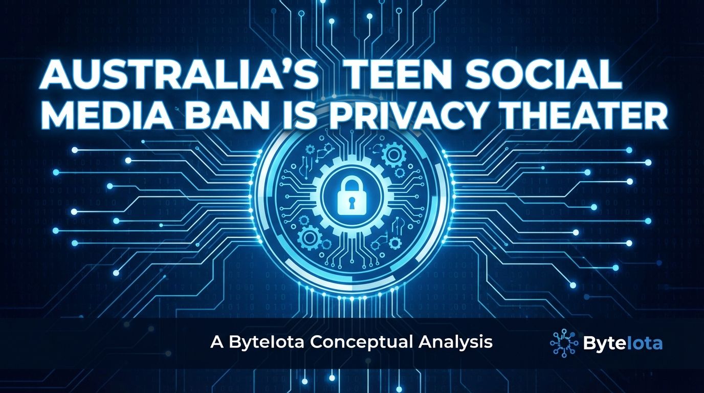 Australia’s Teen Social Media Ban Is Privacy Theater | byteiota