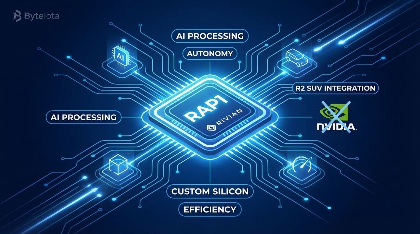 Rivian Ditches Nvidia for Custom RAP1 Chip in R2 SUV | byteiota