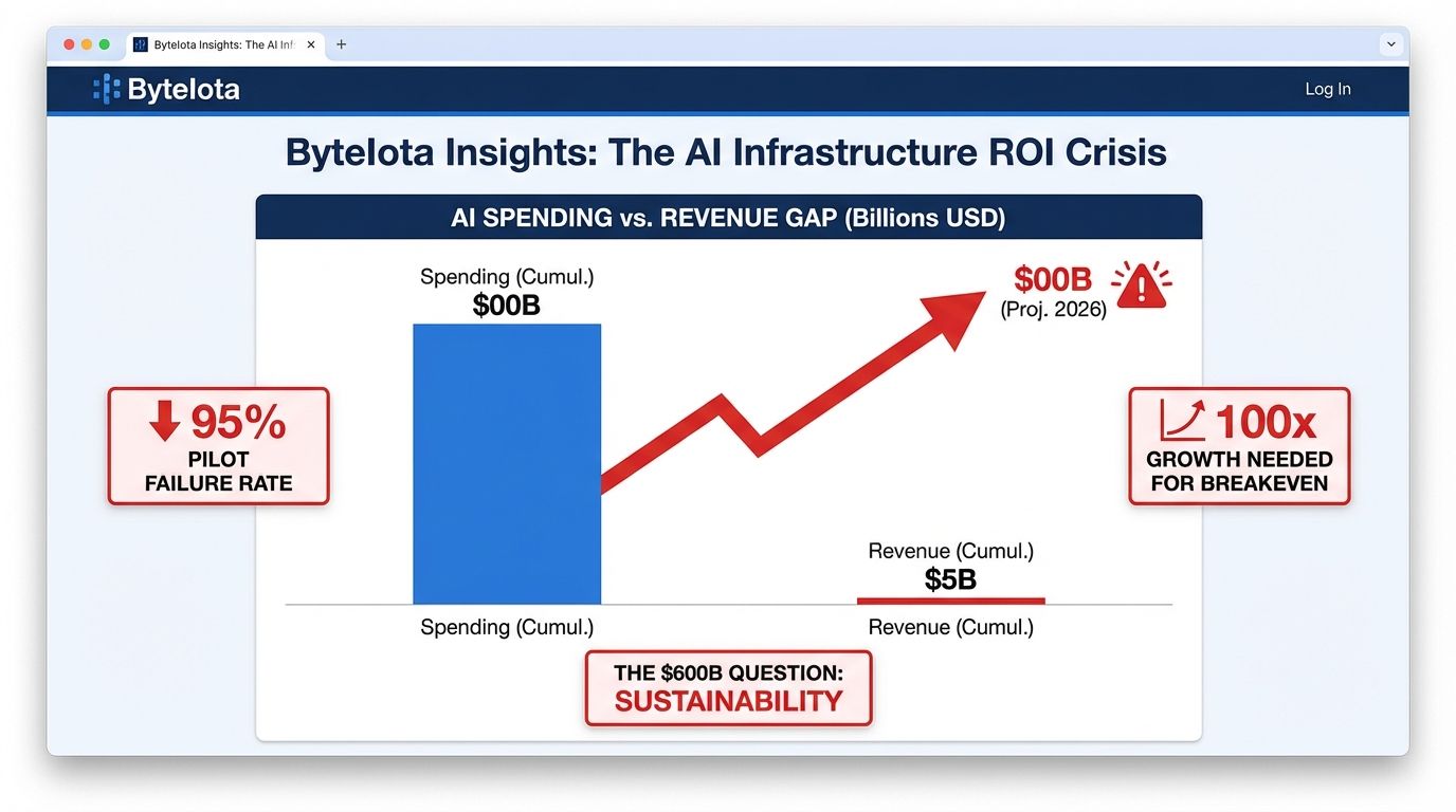 AI Infrastructure ROI Crisis: $3T Investment, $25B Return | byteiota