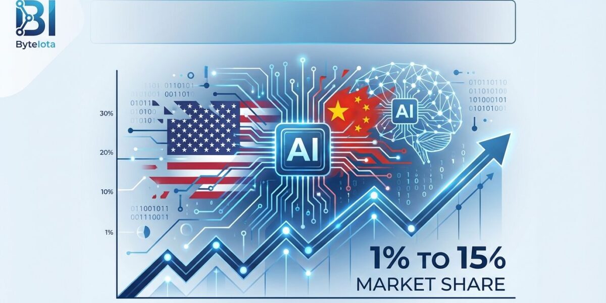 DeepSeek Drives Chinese AI to 15% Market Share: US Loses Grip | byteiota
