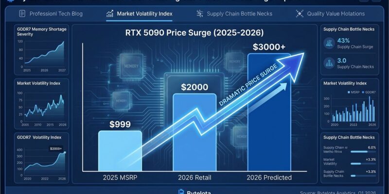 RTX 5090 Prices Hit $4K: $5K Coming, Memory Crisis Why | byteiota