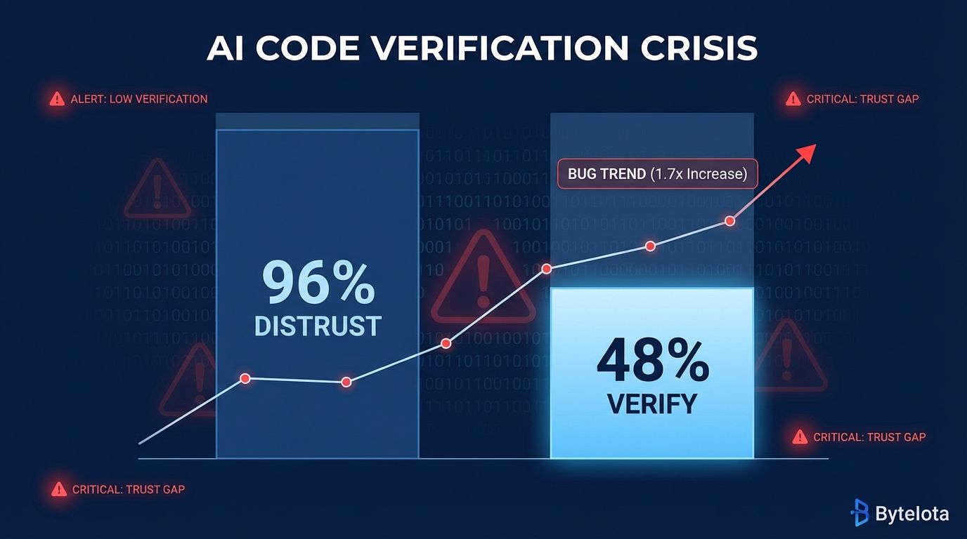Ai Code Verification Crisis 96 Distrust 48 Verify Byteiota