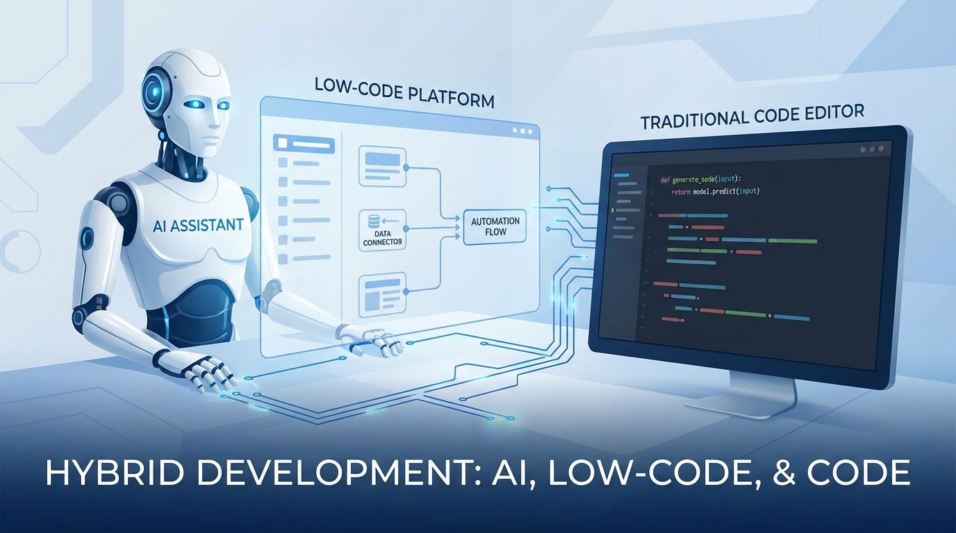 Low-Code AI Hybrid: 75% of Apps, 90% of Fortune 100 | byteiota
