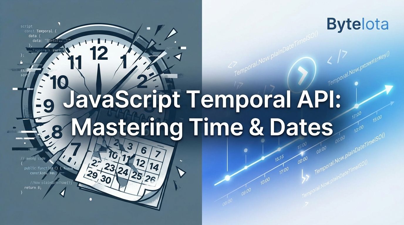 JavaScript Temporal API Ships in Chrome 144 Today | byteiota