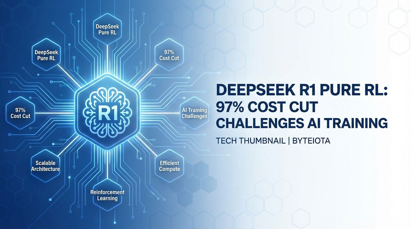 DeepSeek R1 Pure RL: 97% Cost Cut Challenges AI Training | byteiota