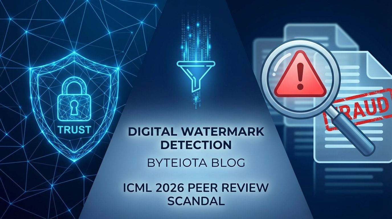ICML 2026 Rejects 497 Papers Using AI Watermark Detection | byteiota