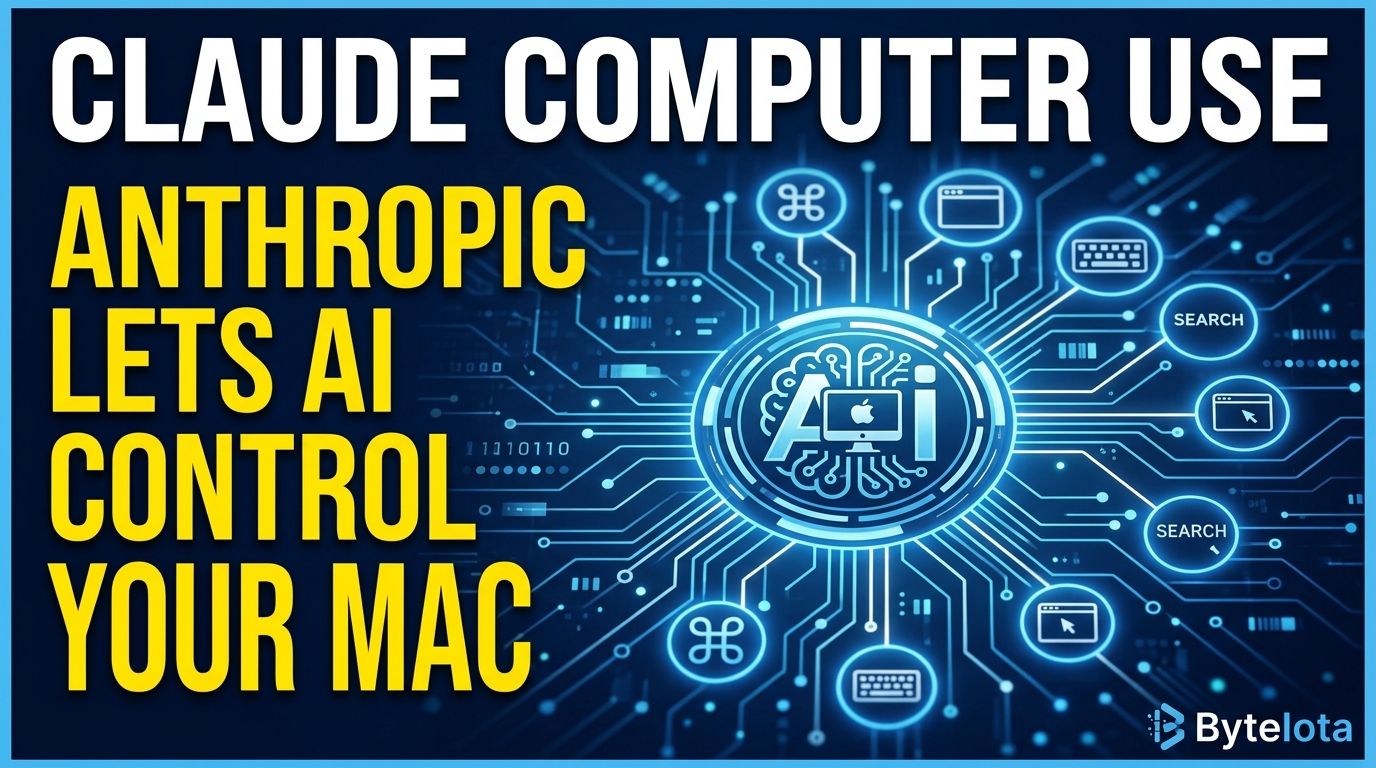 Claude Computer Use: Anthropic Lets AI Control Your Mac | byteiota