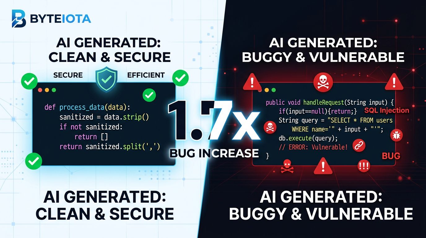 AI Code Quality Crisis: 1.7x More Bugs in 2026 | byteiota