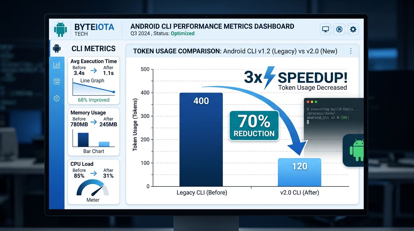 Android CLI: 70% Faster Agent Development (April 2026) | byteiota