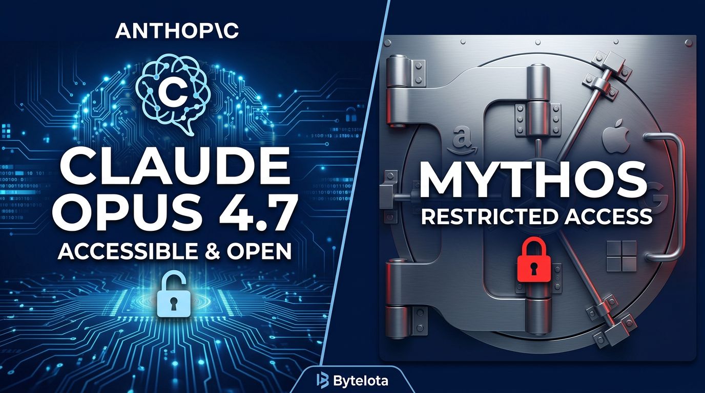 Claude Opus 4.7 Released, Trails Unreleased Mythos Model | byteiota