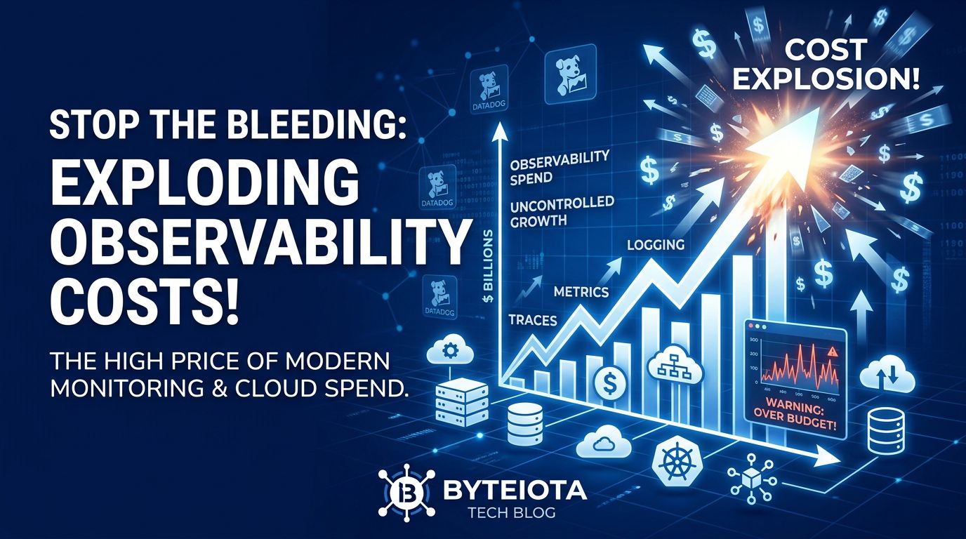Observability Costs 2026: Why Datadog Bills Explode (+ Fix) | byteiota