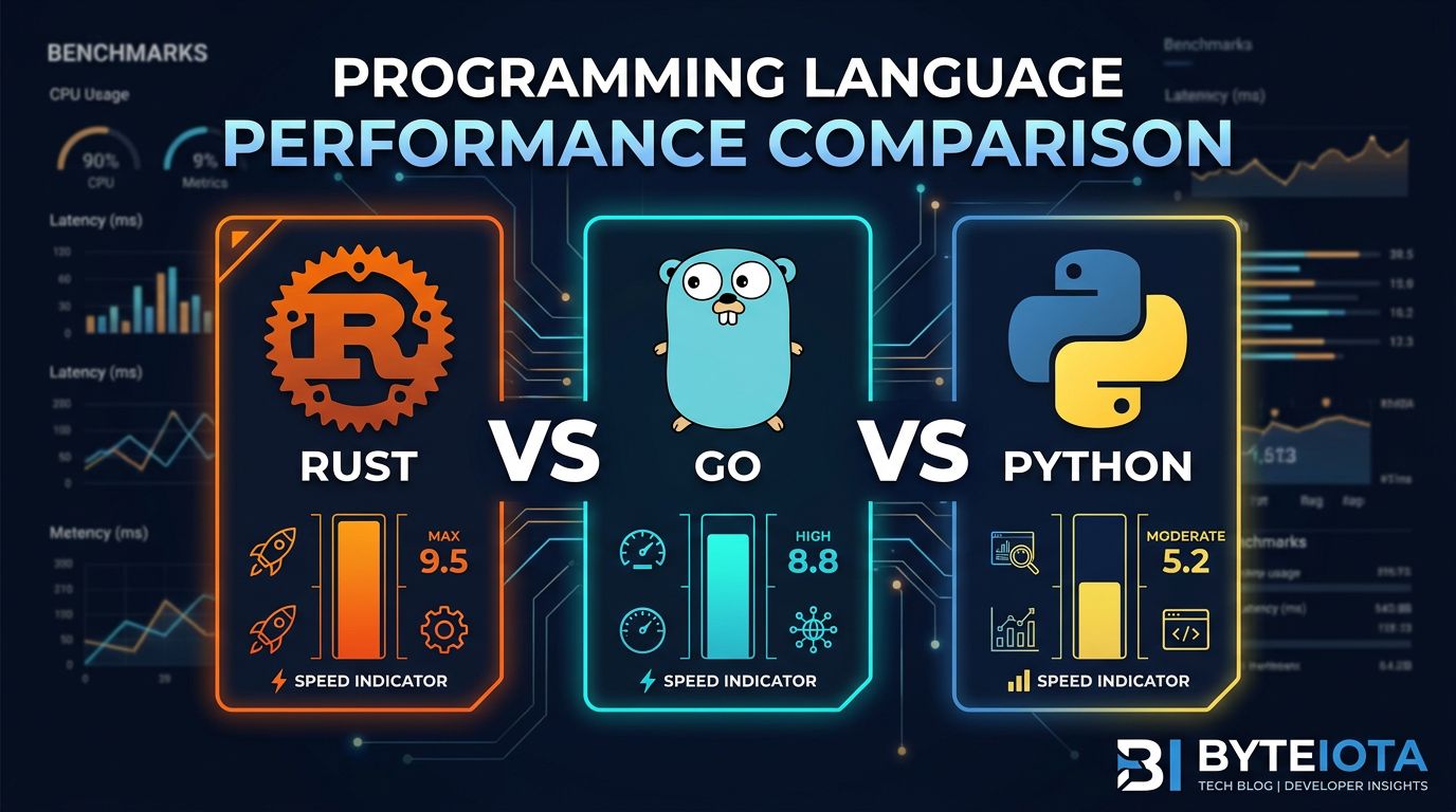 Programming Language Benchmarks 2026: Rust vs Go vs Python | byteiota