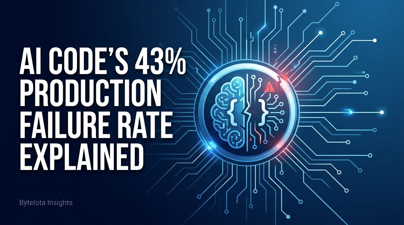 AI Code’s 43% Production Failure Rate Explained | byteiota