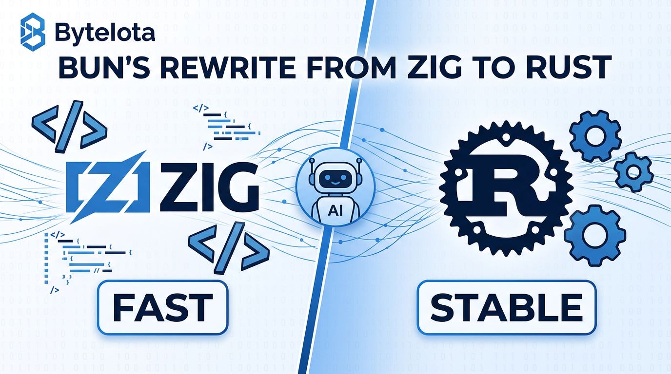 Bun’s Zig to Rust Rewrite: Anthropic’s AI Code Experiment | byteiota