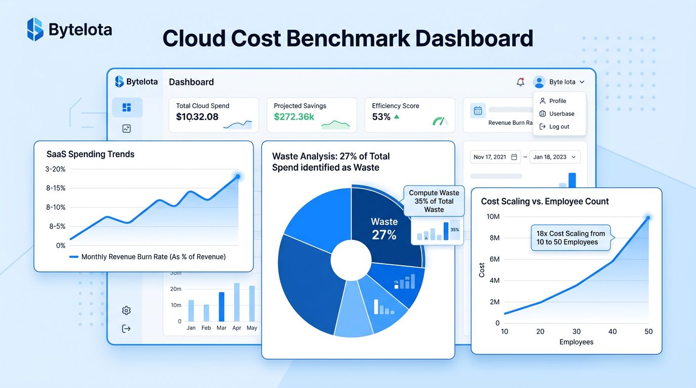 Cloud Cost Benchmark 2026: What SaaS Really Spends | byteiota
