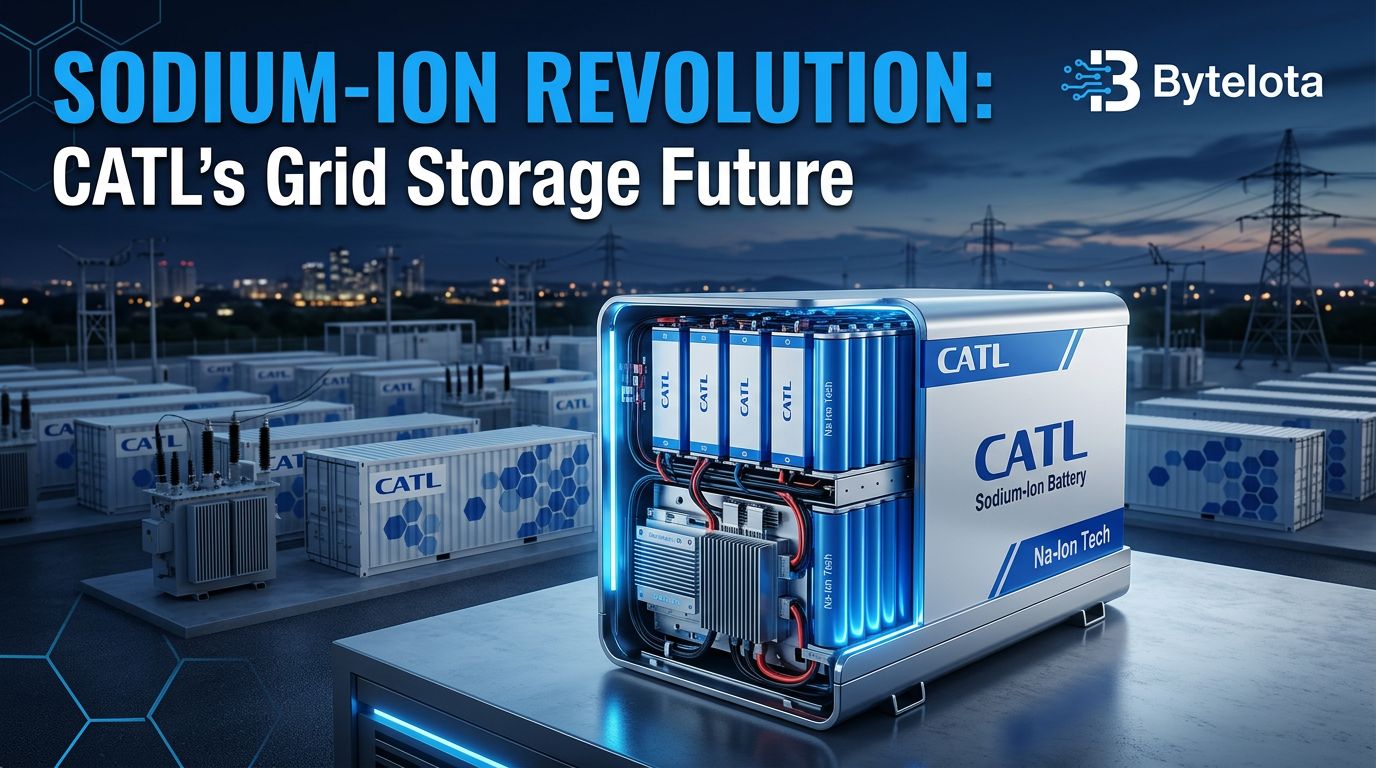 CATL’s 60 GWh Sodium-Ion Deal: Grid Storage’s Cost Shift | byteiota