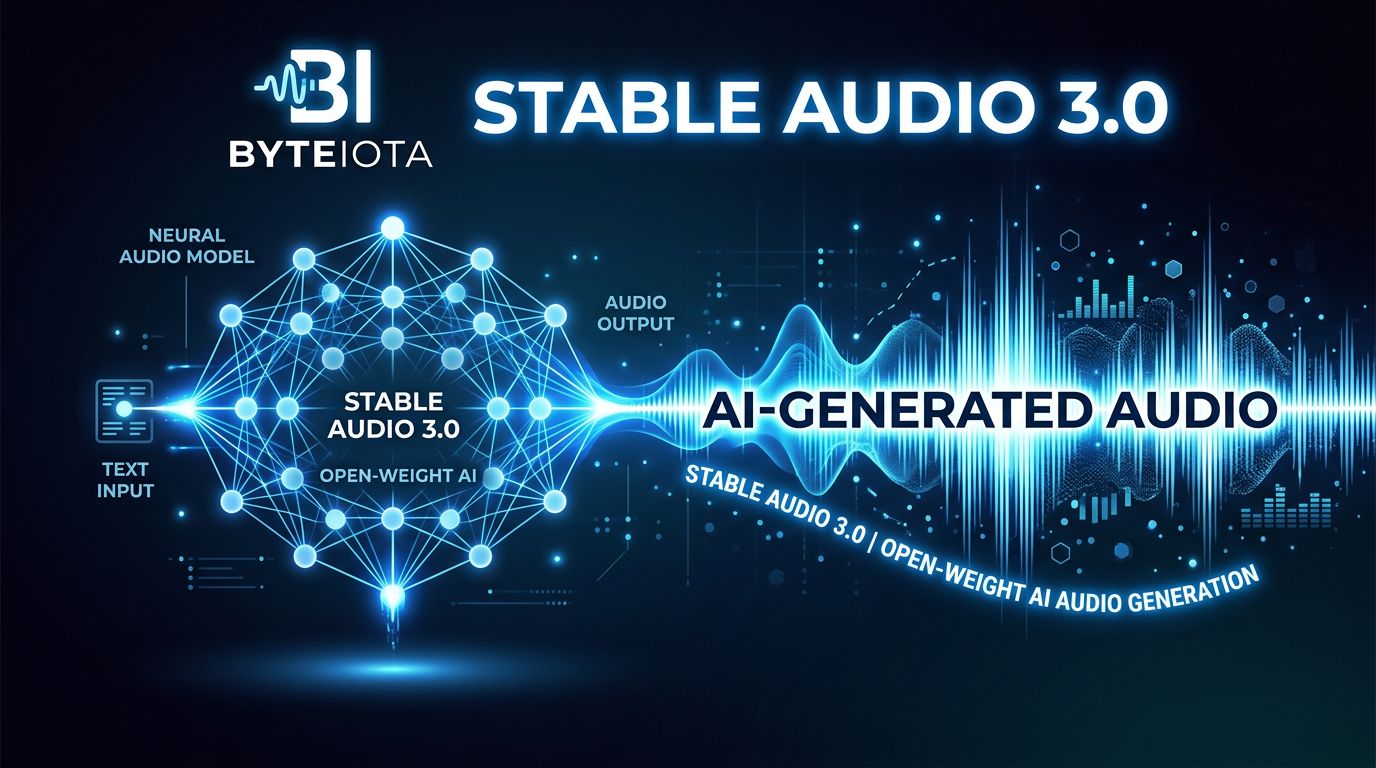 Stable Audio 3.0: Open-Weight AI Audio You Can Actually Ship | byteiota