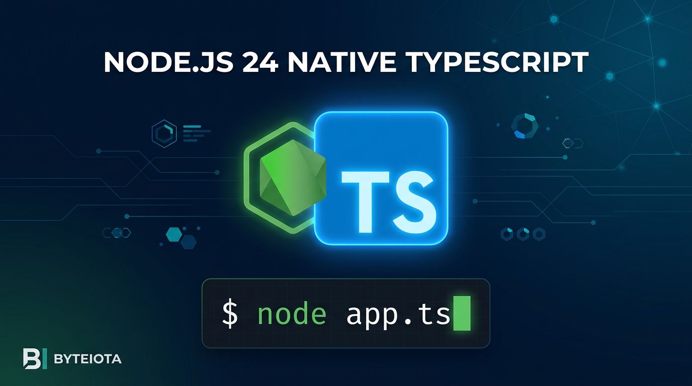 Node.js 24 Native TypeScript: Run .ts Files Without a Build Step | byteiota