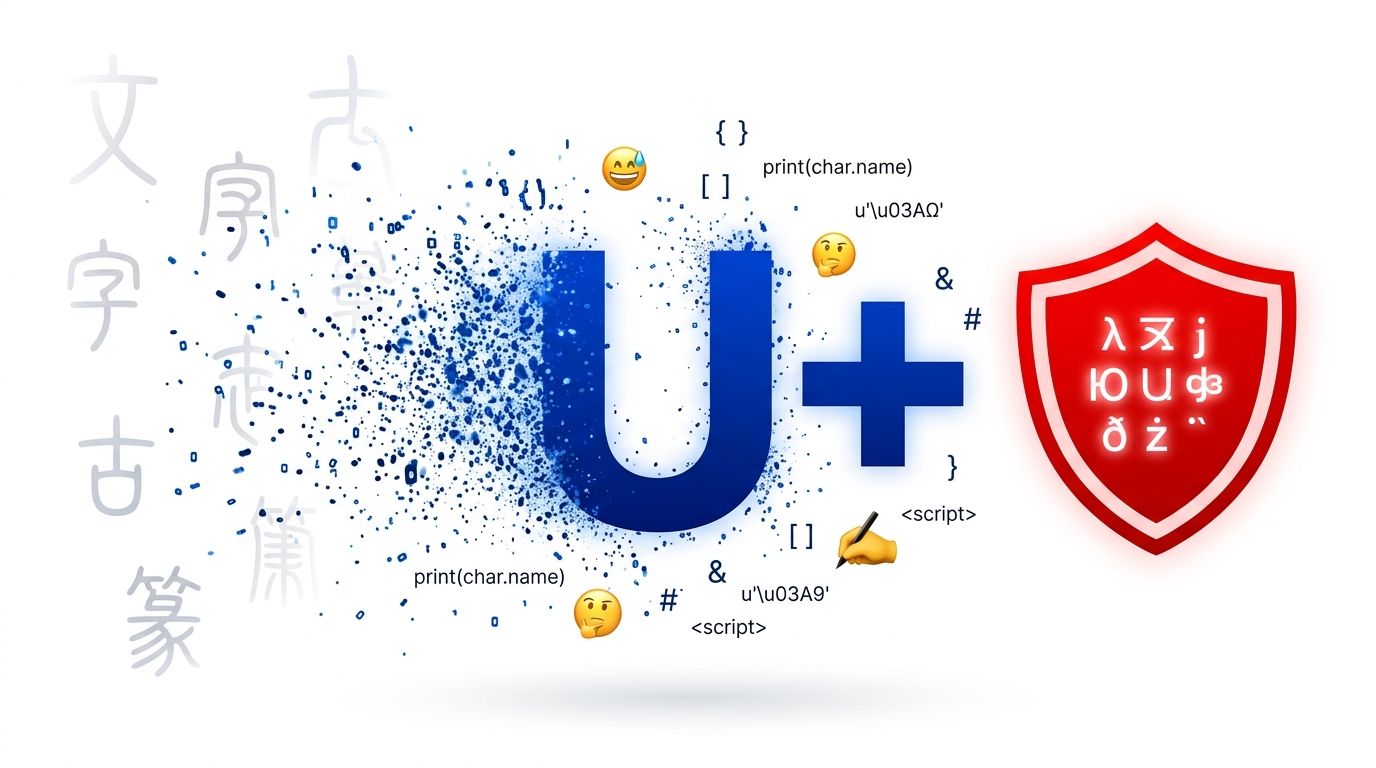 Unicode 18.0: 13,007 New Characters and an AI Security Trap | byteiota